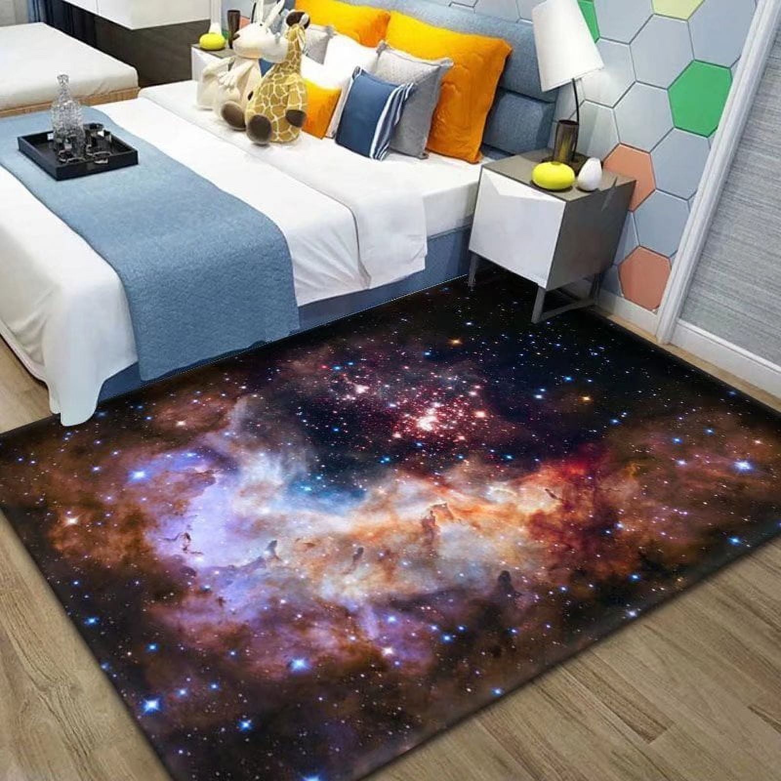 3D Starry Sky Printed Carpet Home r Living Room Coffee Tables Floor Mat ...