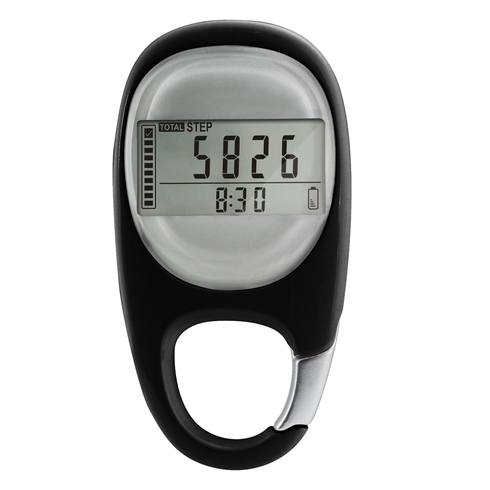 3D Step Counter, Walking Pedometer, Steps Tracker with Carabiner for ...