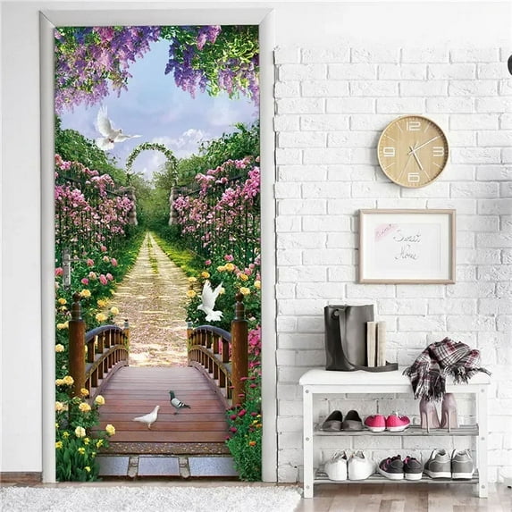 3D Stereo Butterfly Door Stickers for Living Room Bedroom Renew Decal ...