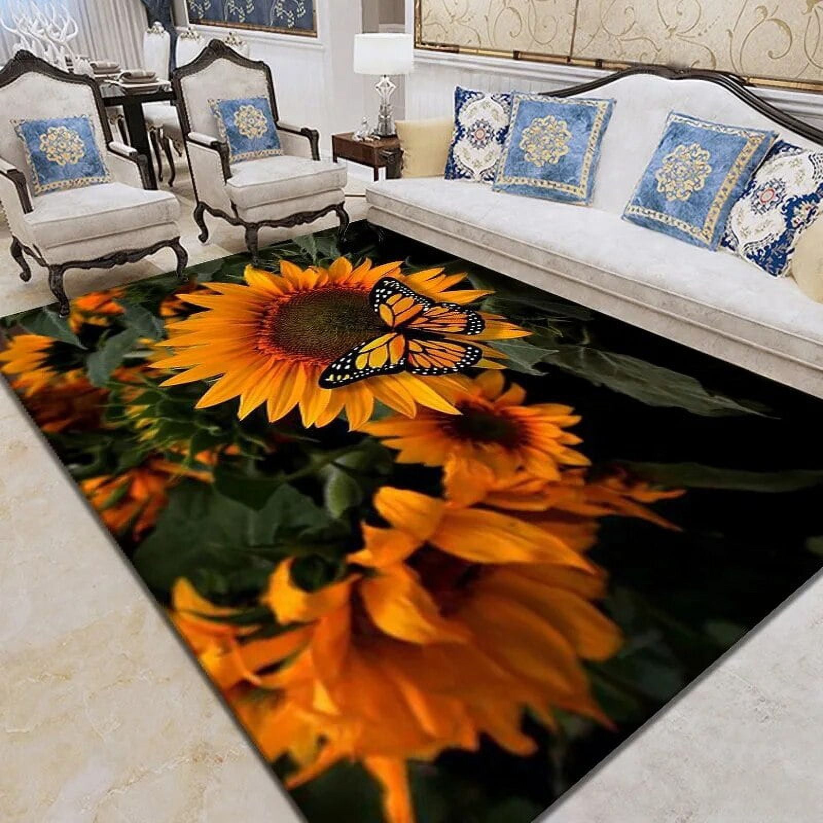 3D Stereo Colorful Flowers Carpet Nordic s for Living Room Bedroom Area ...