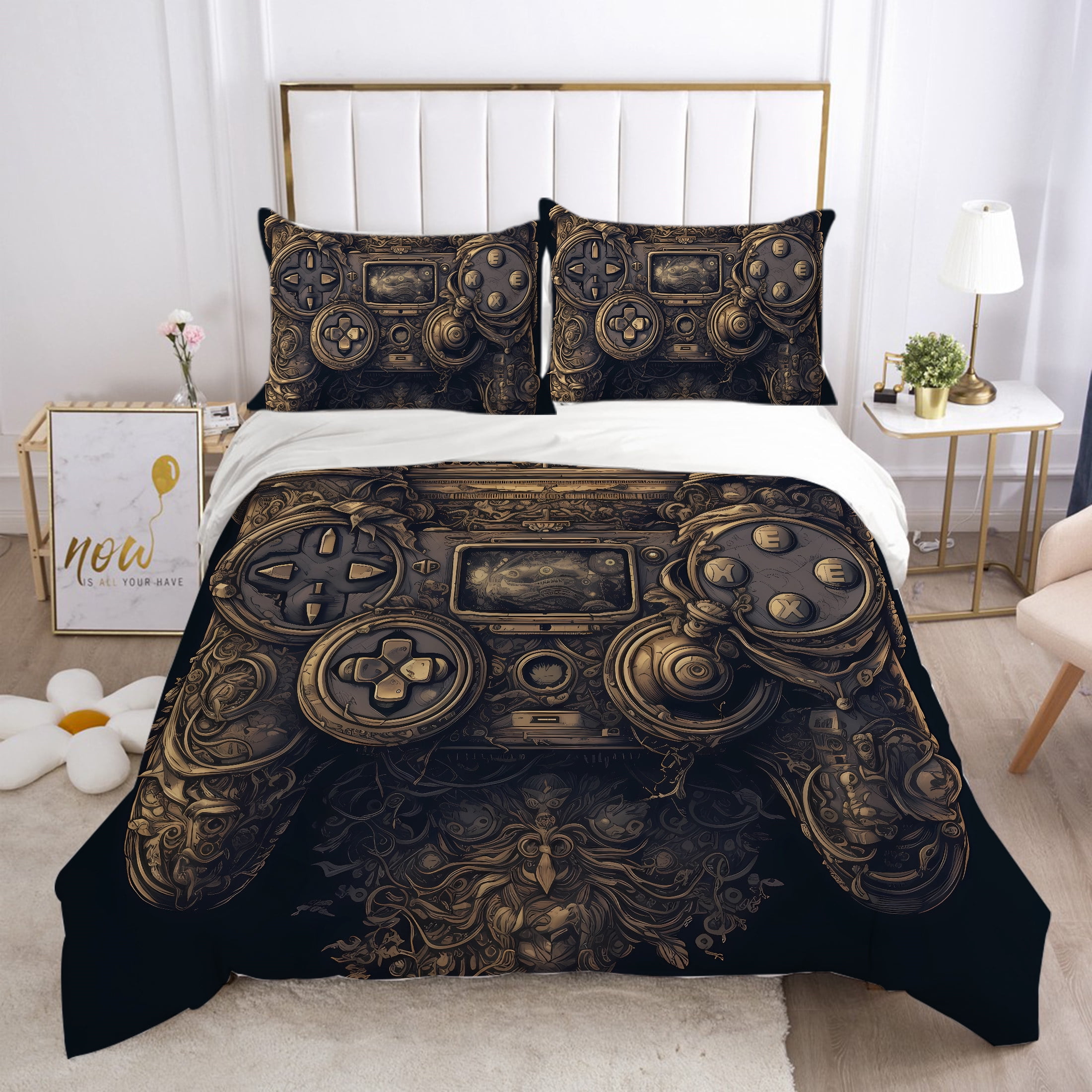 3D Stereo Effect Decor Bedding Suit Quilt Cover High Saturation ...