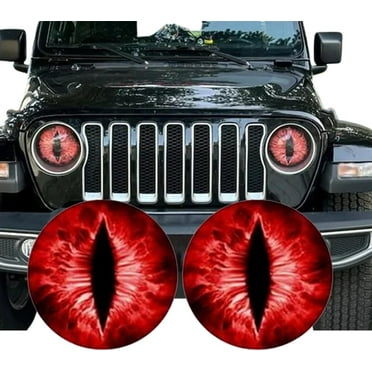 Beast Eyes Headlight Decals Pair, Funny Decals for Jeep Truck Car Body ...