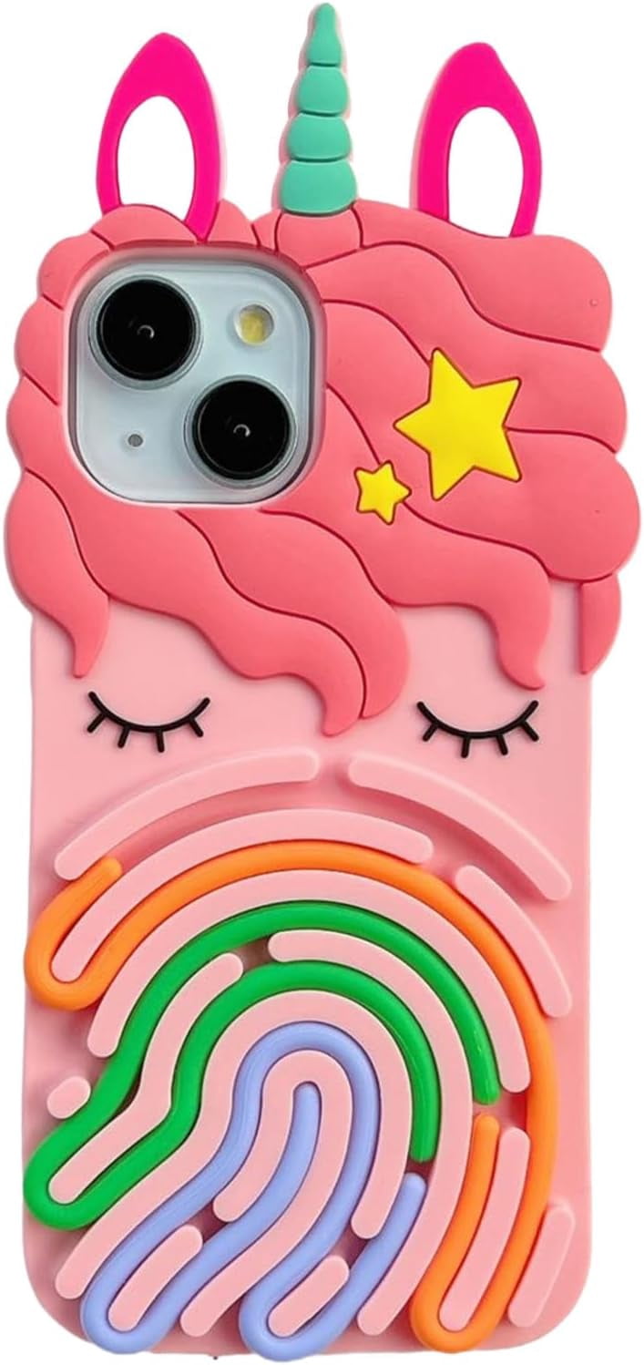 3D Stereoscopic Silicone Color Line Sensory Decompression Phone Case ...