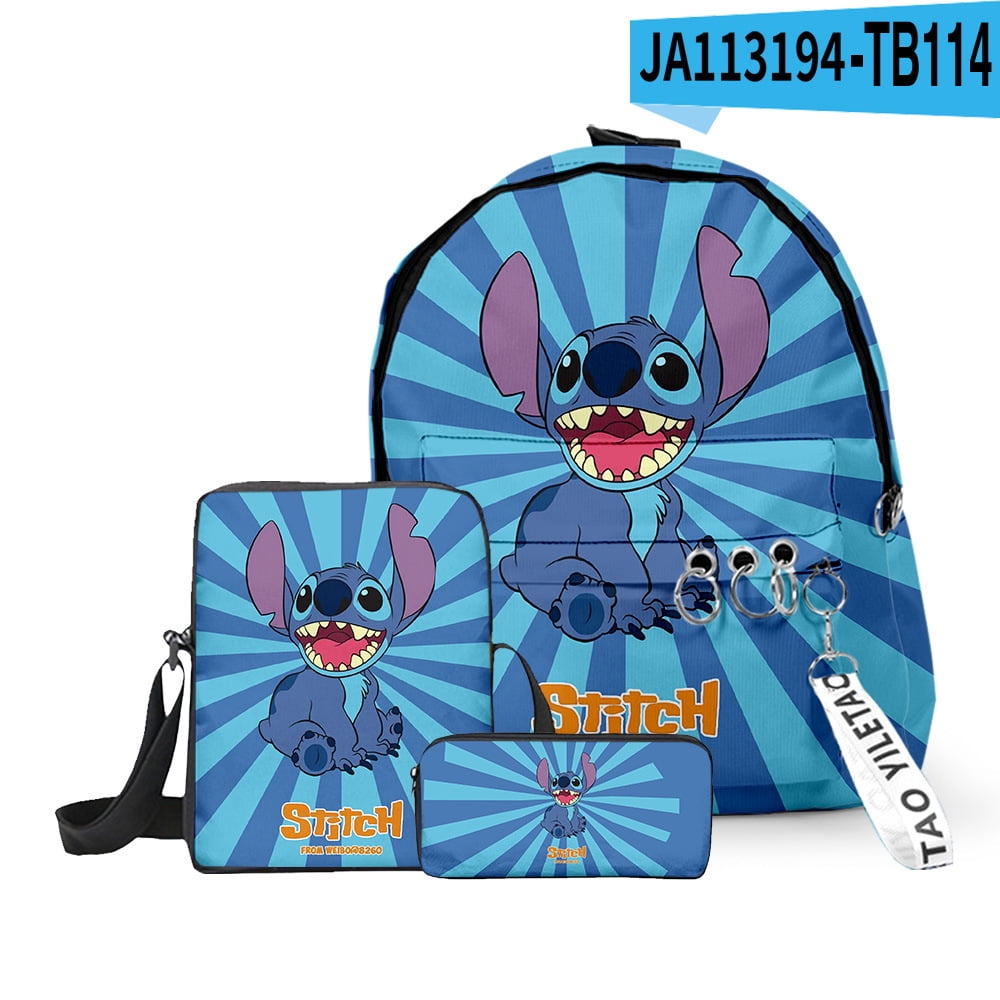 3D Sti_tch Backpack Set, 3-Piece Bundle with Cute Backpack, Shoulder Bag & Pencil Case - Walmart.com