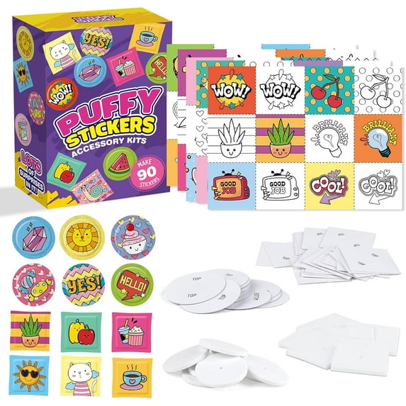 3D Sticker Maker Refill Pack for Kids, Create DIY Puffy Stickers, Arts ...