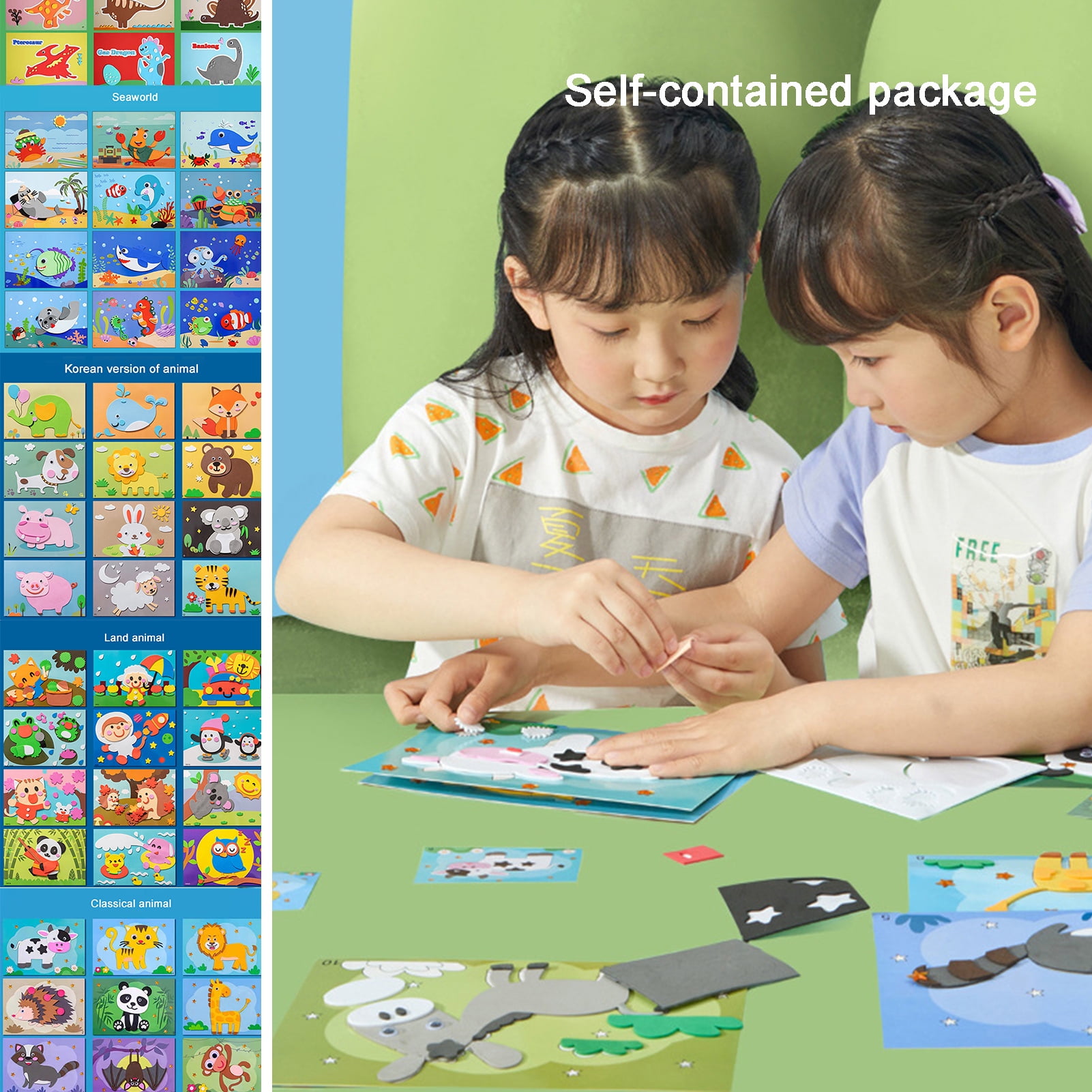 3D Sticker Painting Kit - 12pcs Set for Kindergarten DIY Projects and ...