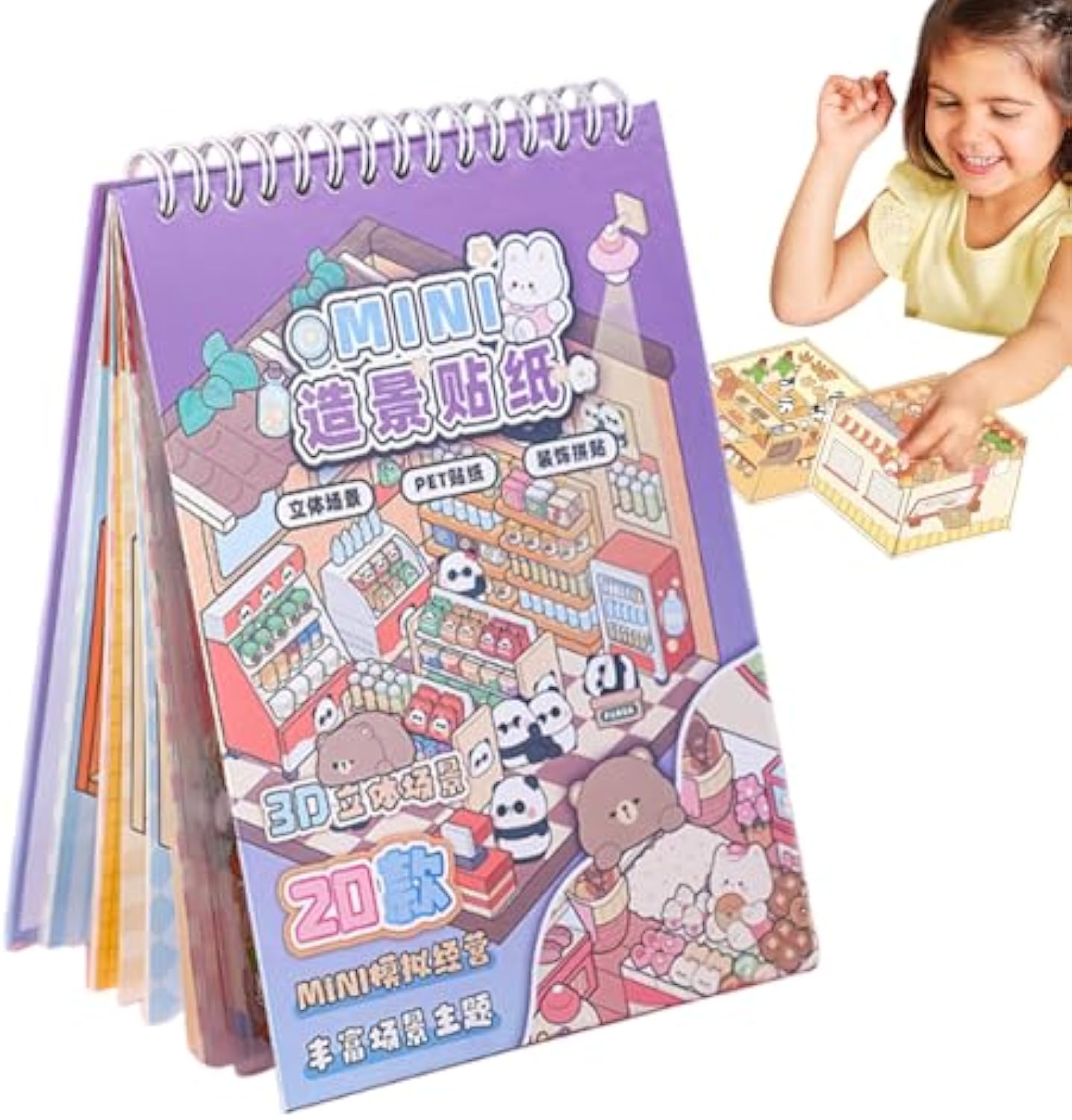3D Sticker Scenes for Kids - Make Your Own Scene Stickers,Themed Paper ...