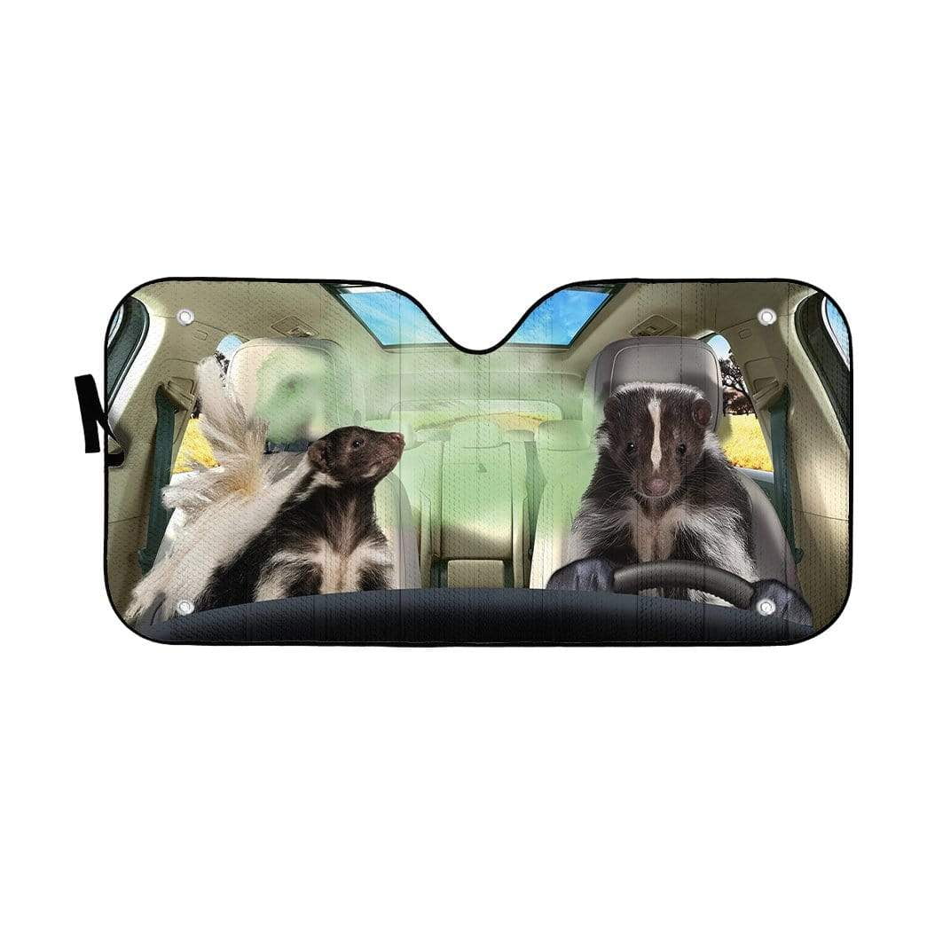 3D Stinky Skunks Car Auto Sunshades Windshield Heat Protection Sun ...