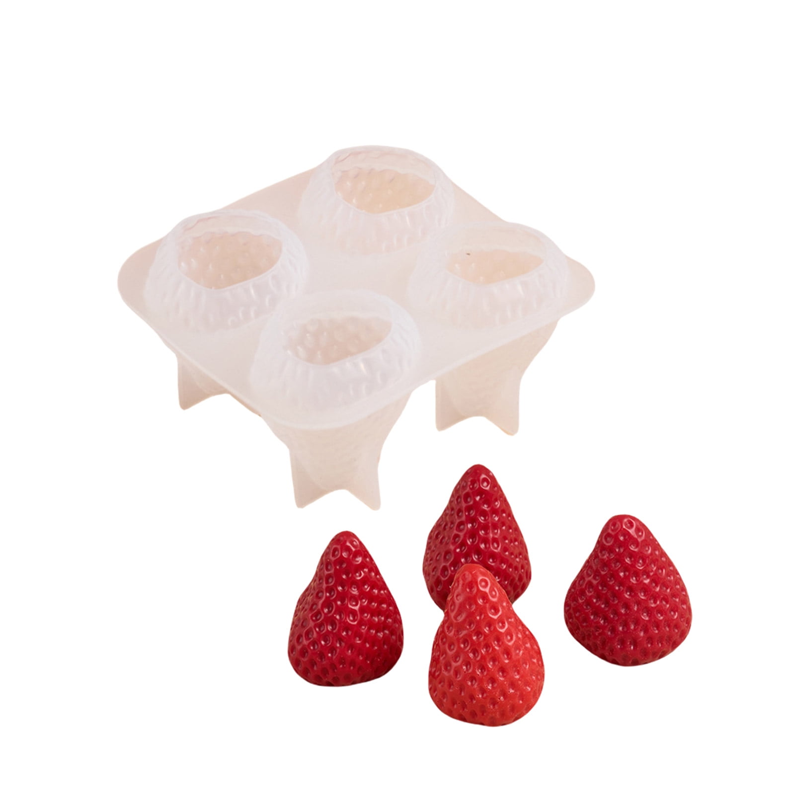 3D Strawberry Molds Epoxy Resin Molds Silicone Molds Castings Molds ...