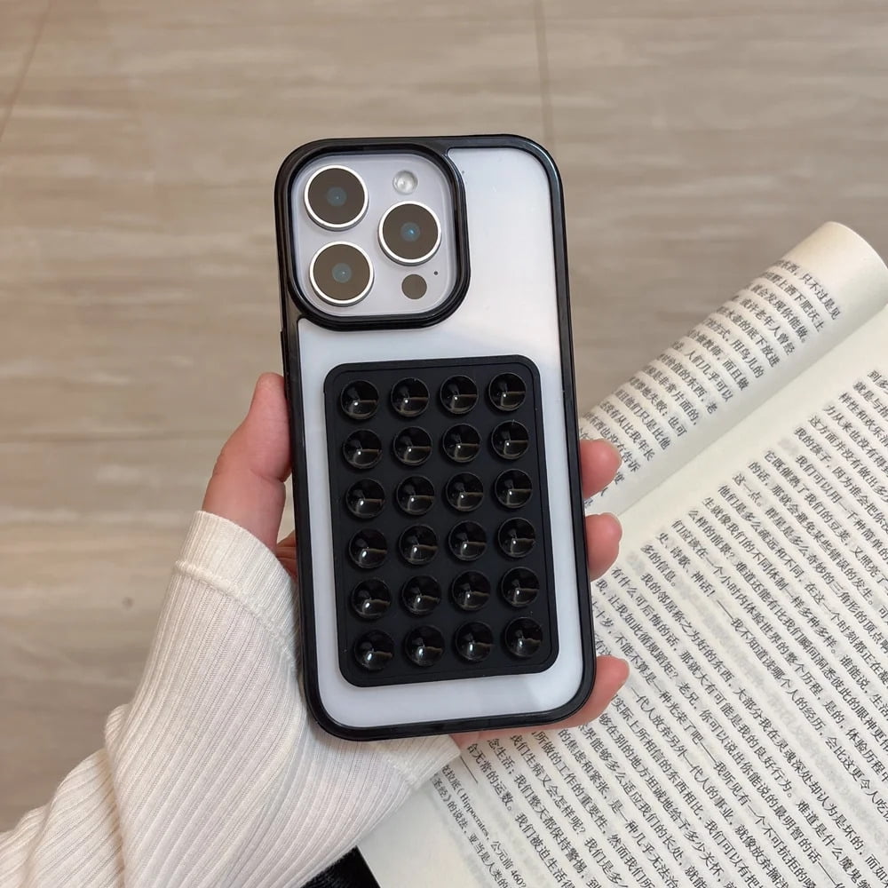 3D Suction Cup Airbag Phone Case For iPhone 16 15 14 13 12 11 Pro Max ...