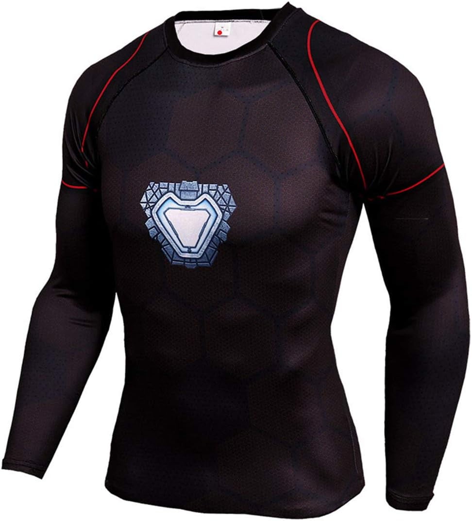 3D Super Hero Close-Fitting Quick-Drying Elastic Sport Cosplay T-Shirt ...