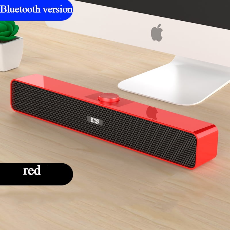3D Surround Bluetooth 5.0 Soundbar USB Wired Computer Speakers Stereo ...