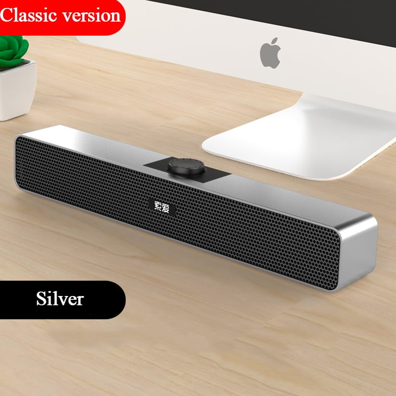 3D Surround Bluetooth 5.0 Soundbar USB Wired Computer Speakers Stereo ...