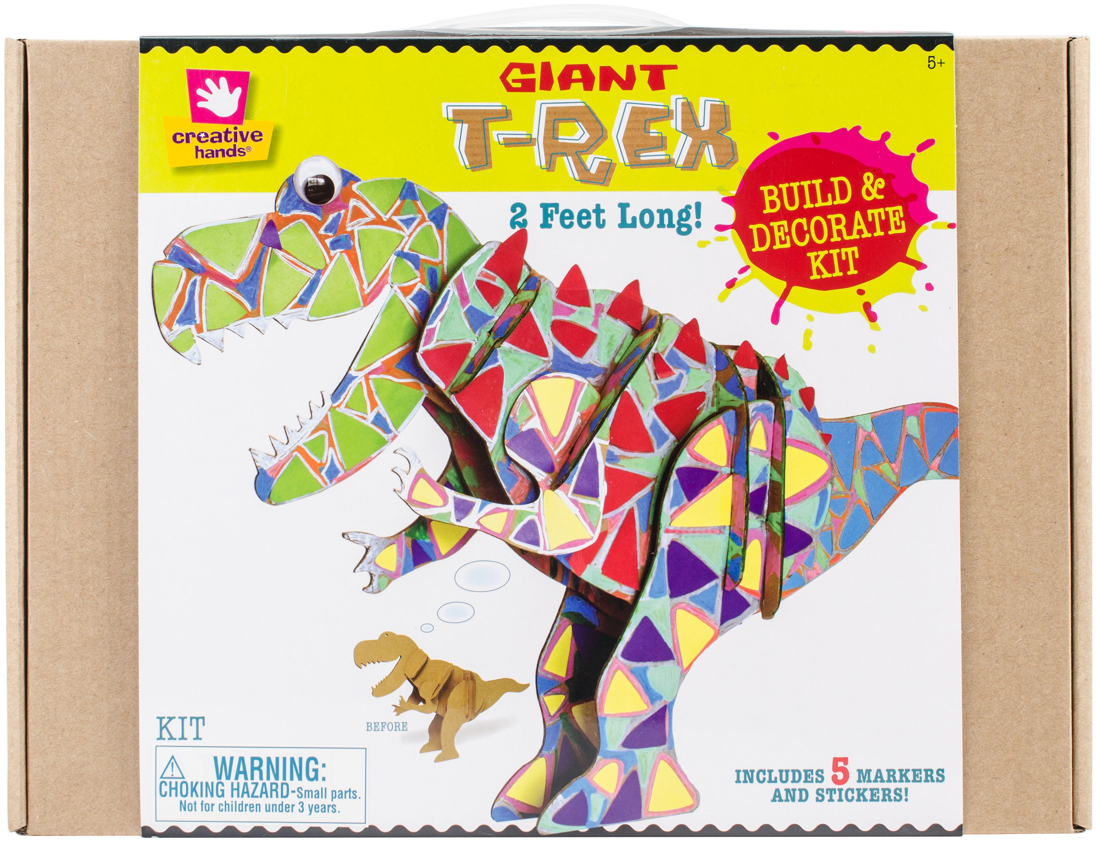 3D T-Rex Craft Kit 1/Pkg- - Walmart.com