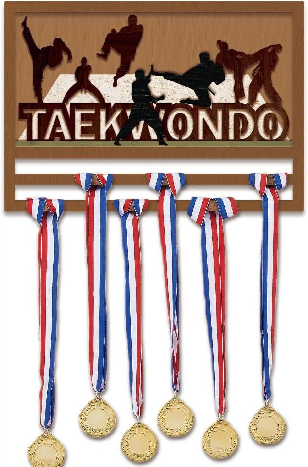 3D Taekwondo Medal Holder Taekwondo Silhouette Medal Hanger Display ...