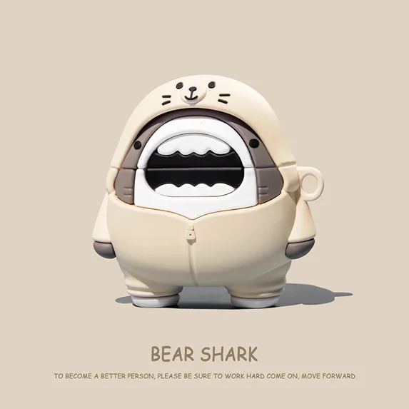 3D Taiyaki Cartoon Earphone Case for AirPods 4 2024 Wireless Earbuds ...