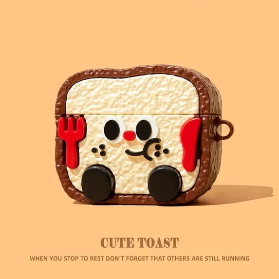 3D Taiyaki Cartoon Earphone Case for AirPods 4 2024 Wireless Earbuds ...