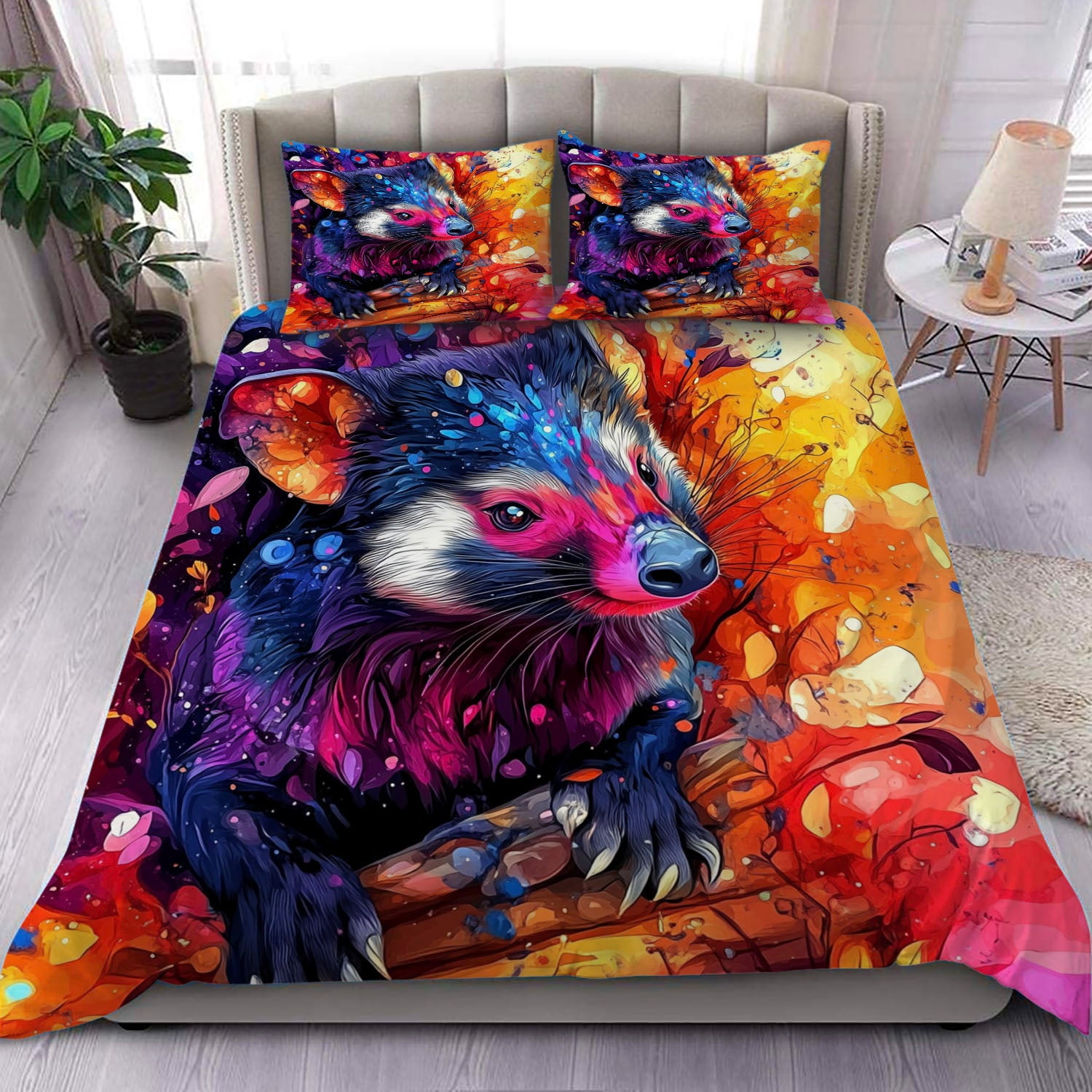 3D Tasmanian Devil Duvet Cover Set – 3 Pieces Animal Print Bedding, 1 ...