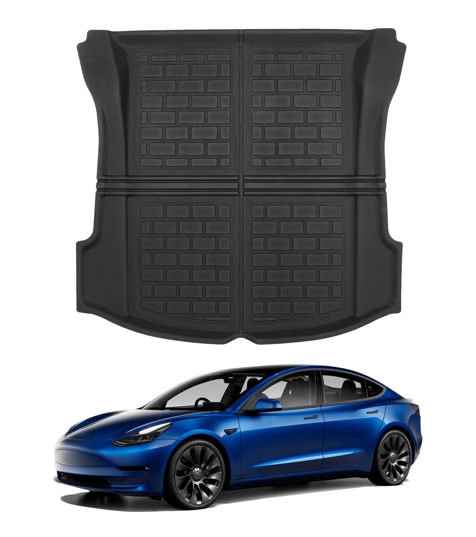 3D Tech Trunk Mat Liners For 2017-2023 Tesla Model 3 Except Highland ...