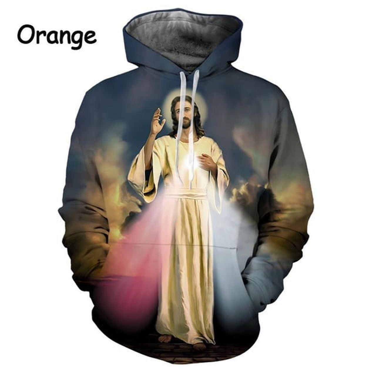 3D The God Jesus Printed Hoodies Christian Belief Graphic Hooded ...