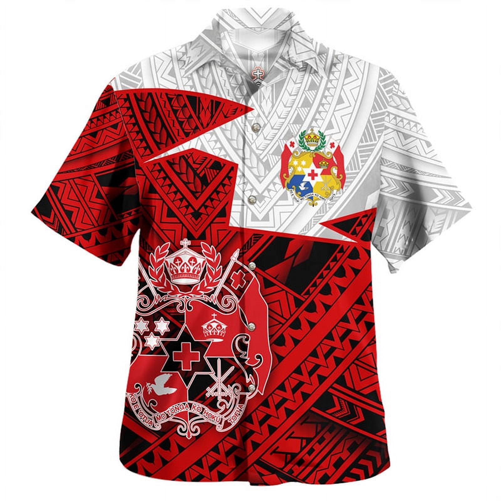 3D The Kingdom Of Tonga National Flag Printing Shirts Men Tonga Emblem ...