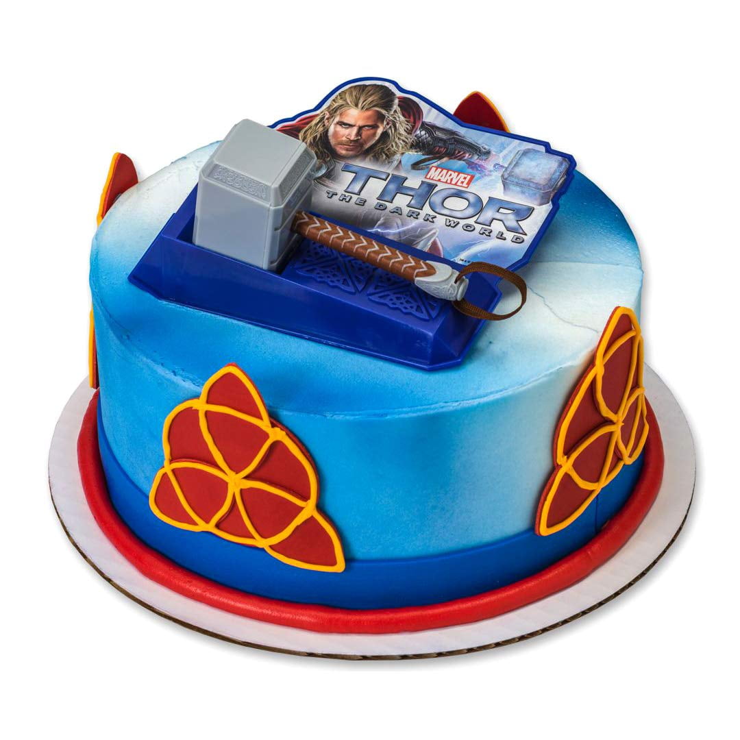 3D Thor 2 The Dark World Hammer Cake Topper Decorating Kit Set ...