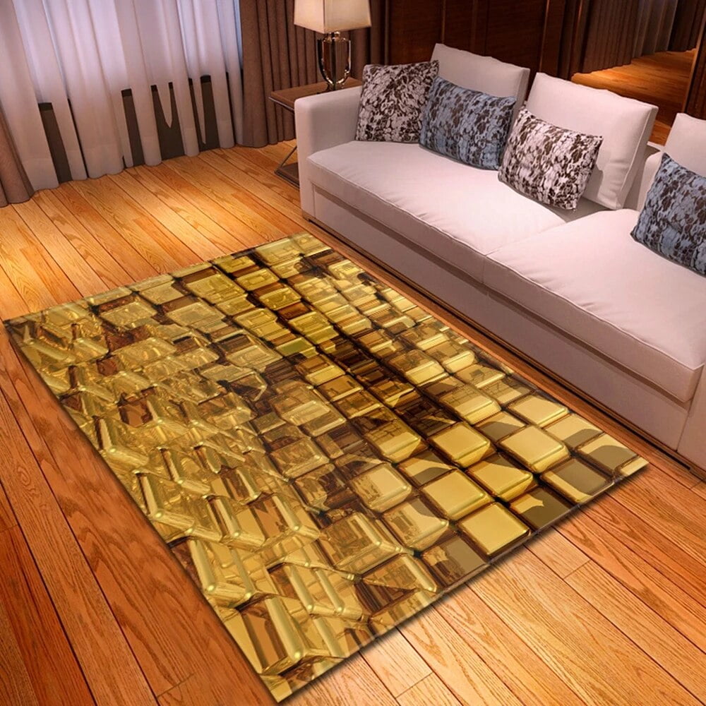 3D Three-Dimensional Pattern Carpet Living Room Home Bedroom Bedside ...