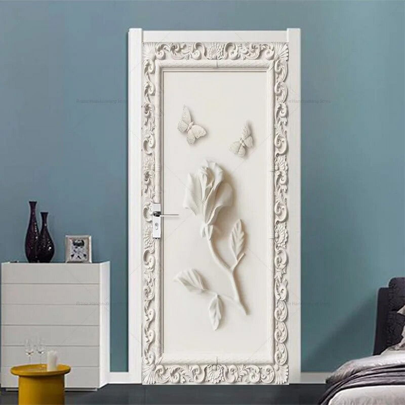 3D Three-dimensional Decorative Door Stickers for Bedroom Study Room ...