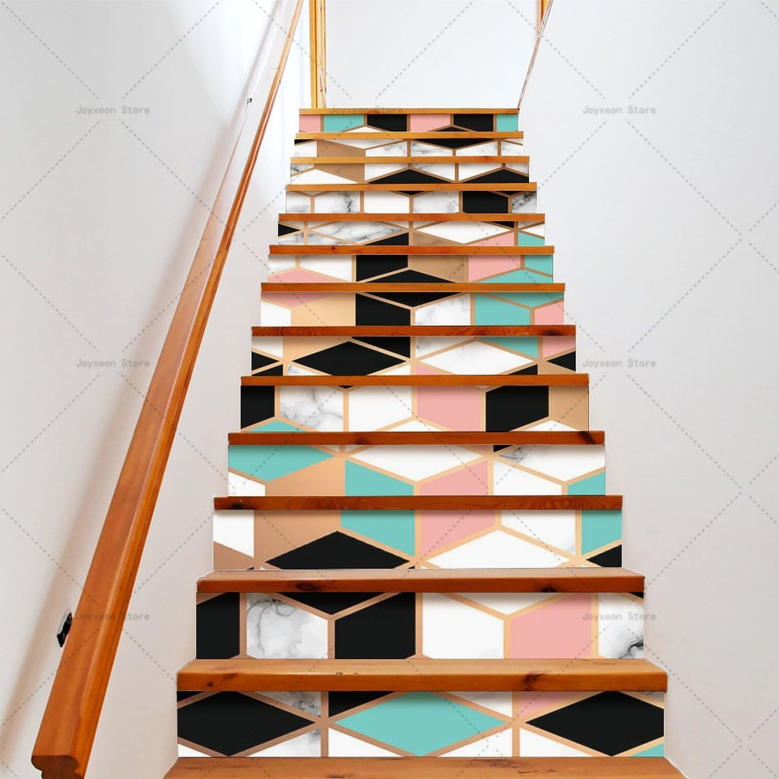 3D Three-dimensional Decorative Staircase Stickers PVC Vinyl Waterproof ...