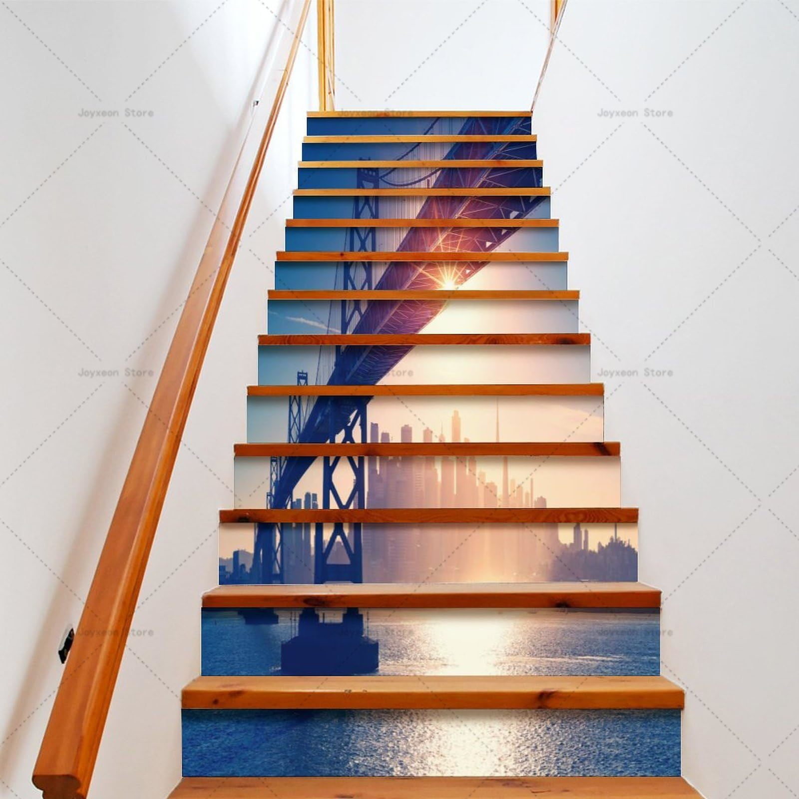 3D Three-dimensional Decorative Staircase Stickers PVC Vinyl Waterproof ...