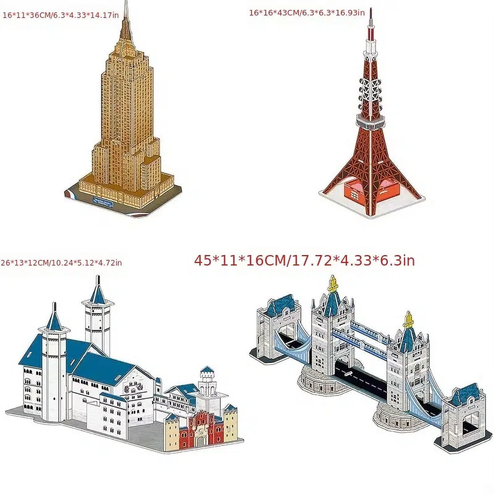 3D Three-dimensional Puzzle DIY Paper Mold Building Blocks Paper Puzzle ...