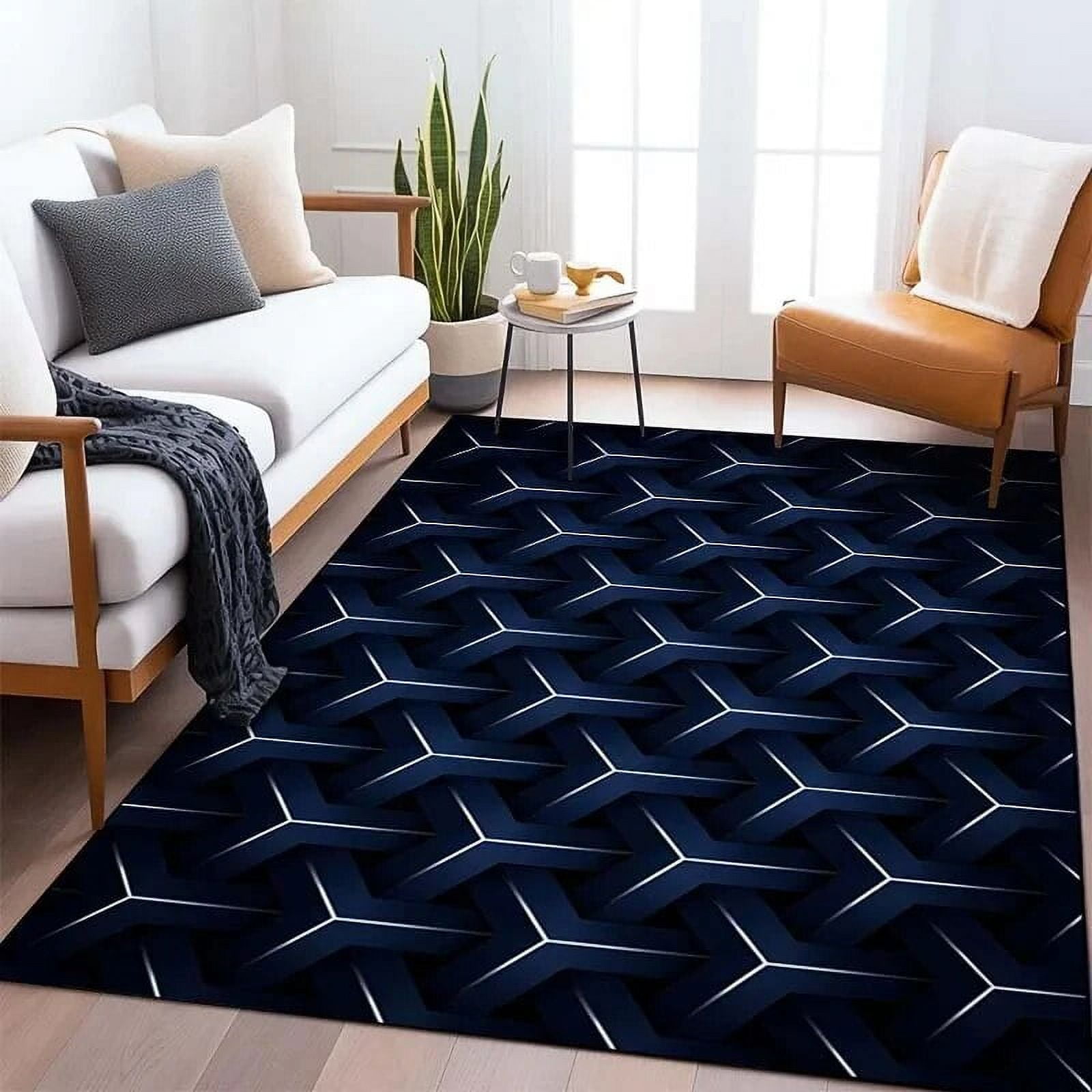 3D Three-dimensional Shape Pattern Living Room Bedroom Carpet Bedside ...