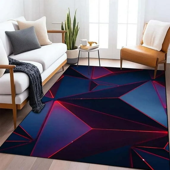 3D Three-dimensional Shape Pattern Living Room Bedroom Carpet Bedside ...