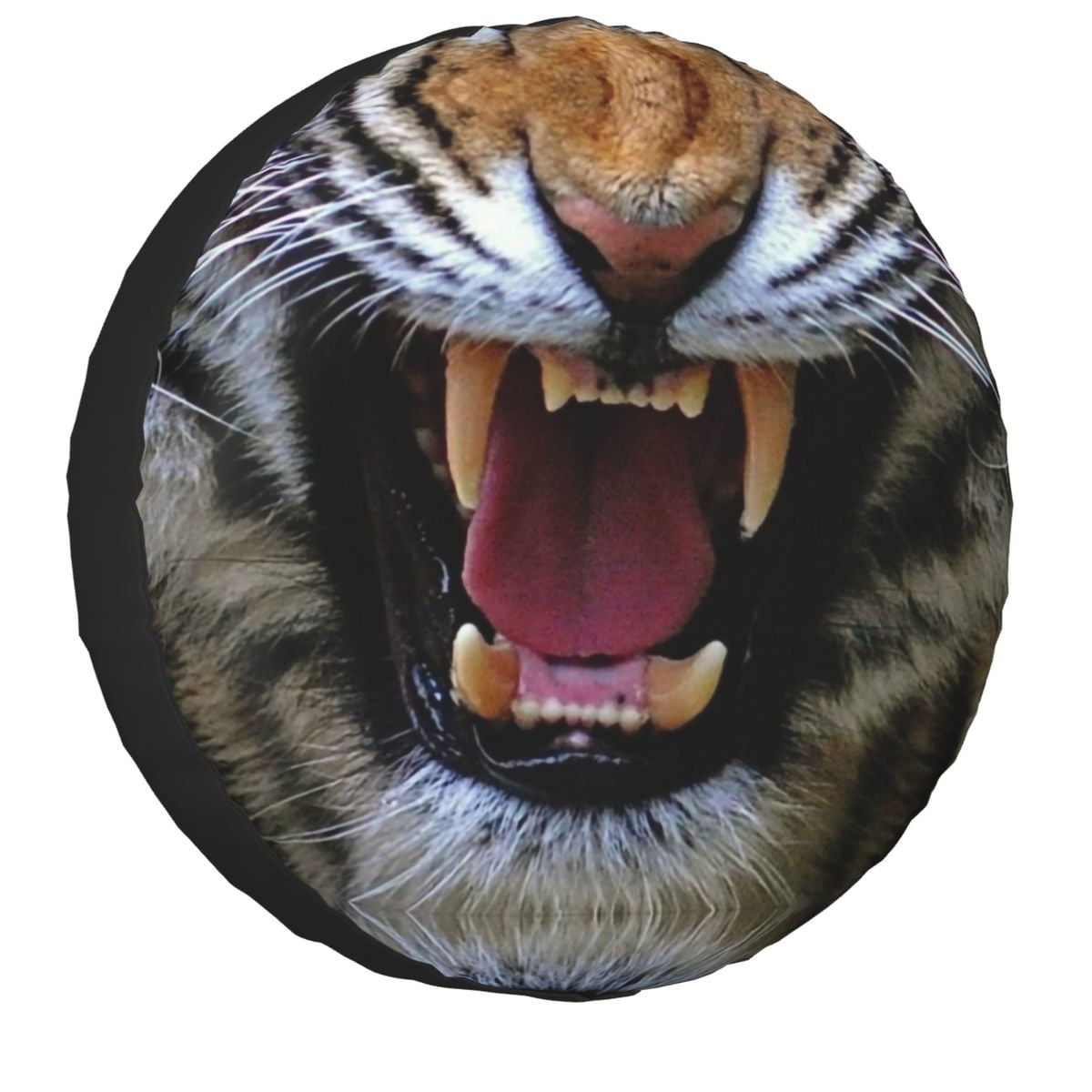 3D Tiger Teeth Spare Tire Cover Case Bag Pouch Vivid Beast Car Wheel ...