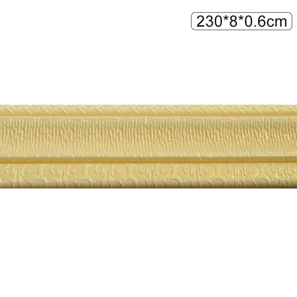 3D Tiles DIY Sticker Waterproof Skirting Sticker Border Self-Adhesive ...