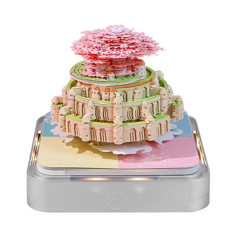 3D Time Piece Calendar 2026, Castle in the Sky Tear-Off Paper Sculpture ...