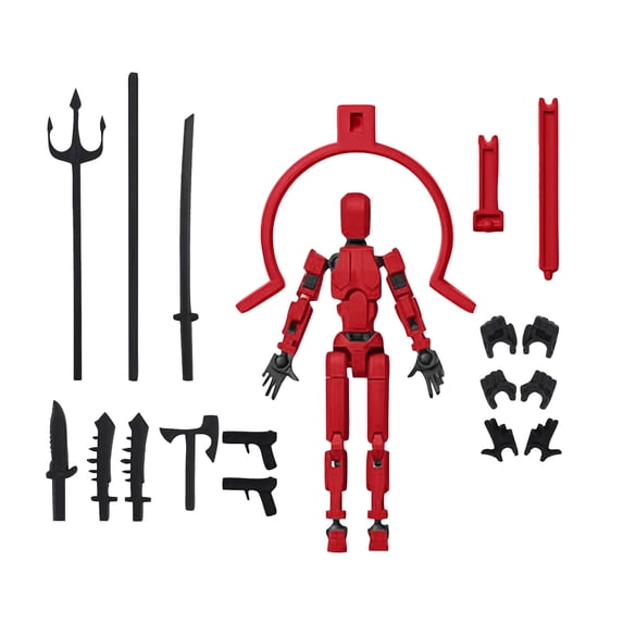 3D Titan Robot Mobile Doll, Posable Articulated Action Figure With 10 ...