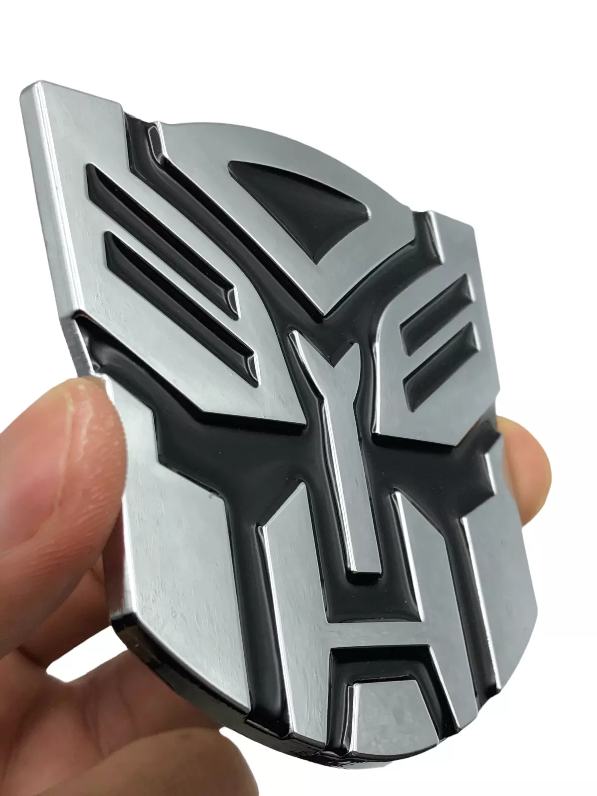 ApexComm 3D Transformers Autobots Optimus Prime Gloss Silver Metal ...