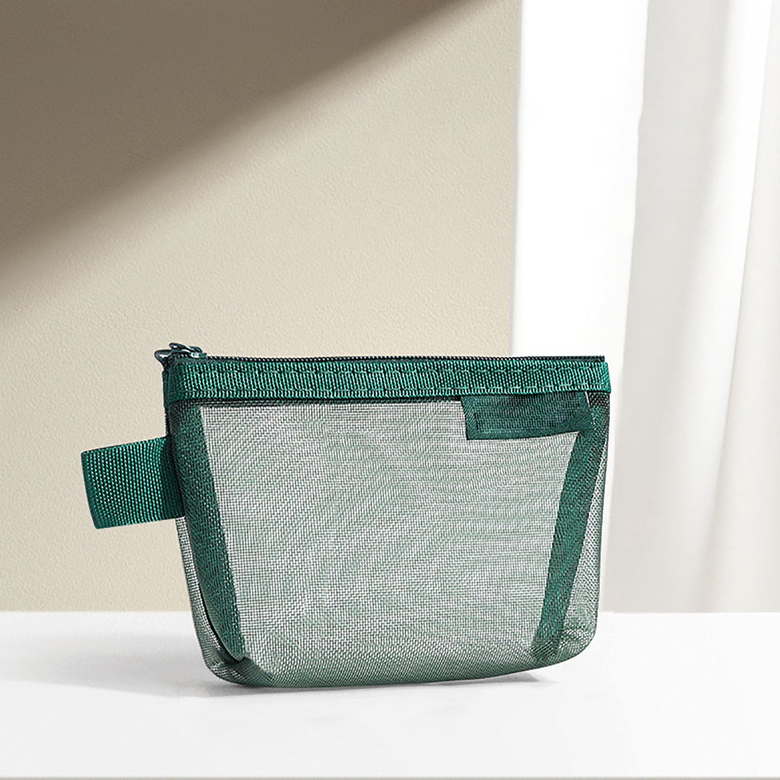 3D Transparent Mesh Storage Pouch – Double-Layer Clear Cosmetic ...