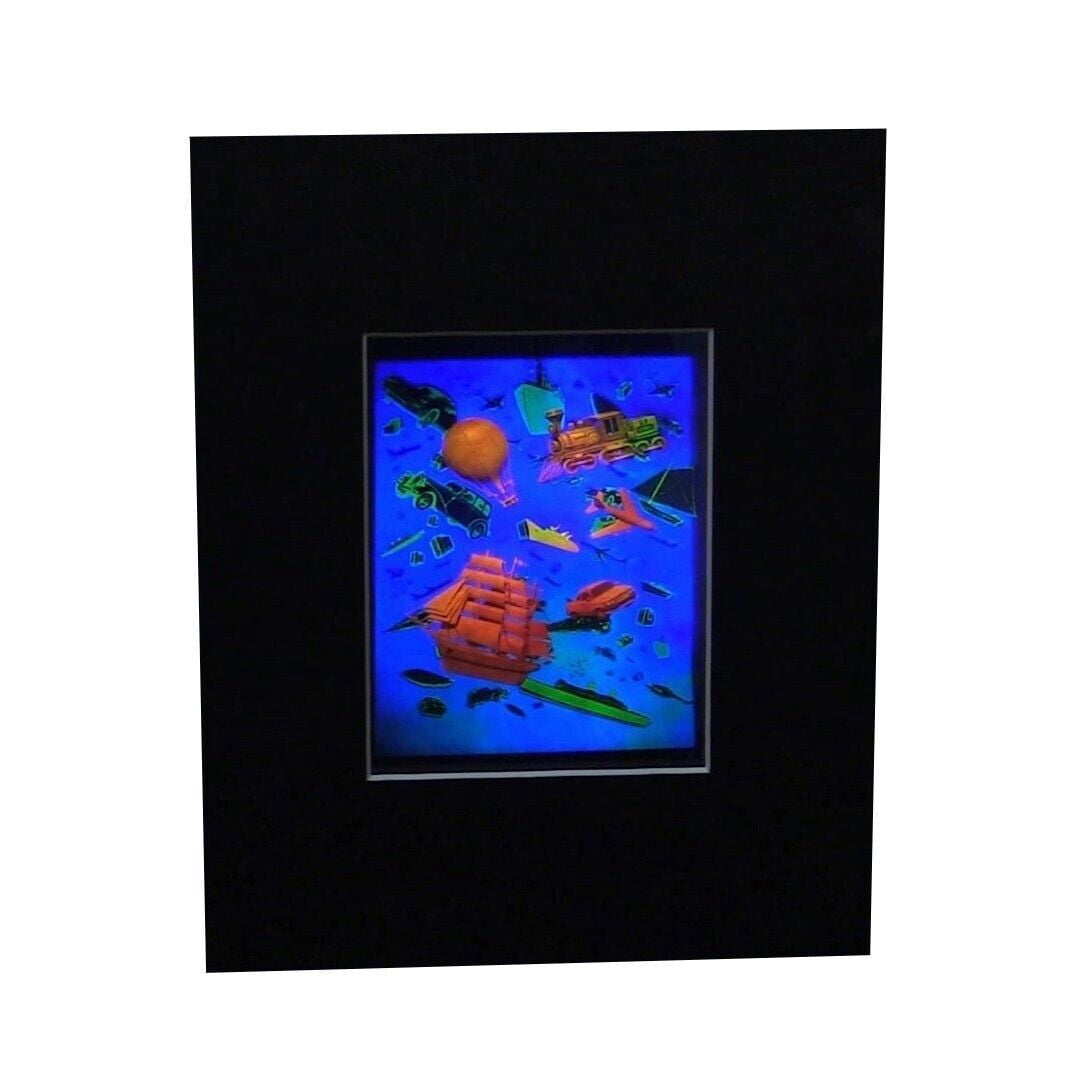 3D Travel Hologram Picture (MATTED), Collectible EMBOSSED Type Film ...