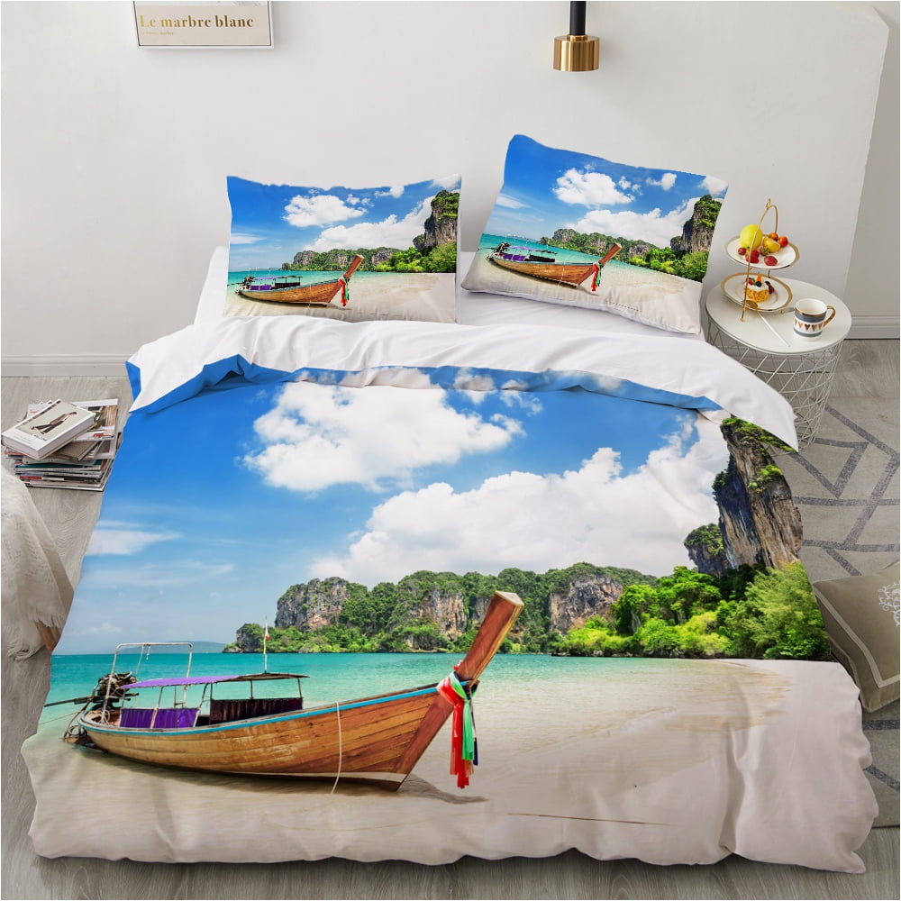 3D Tropical landscape bedding set bedroom decoration quilt cover for ...