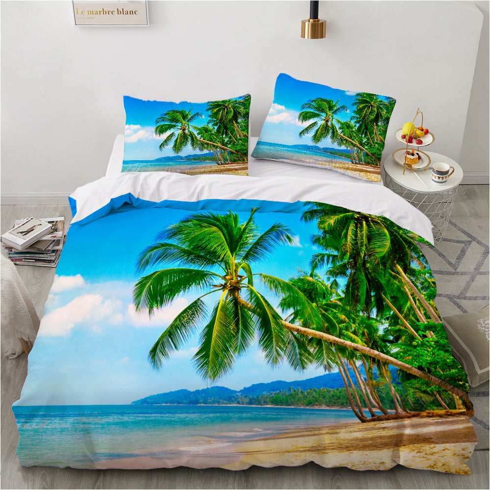 3D Tropical landscape bedding set bedroom decoration quilt cover for ...
