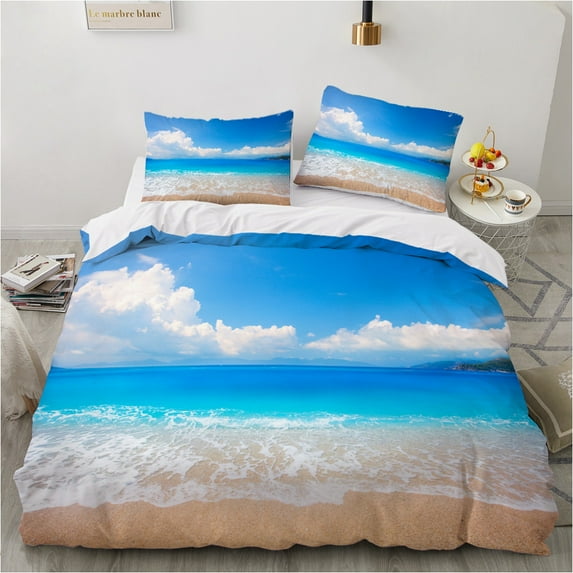 3D Tropical landscape bedding set bedroom decoration quilt cover for ...