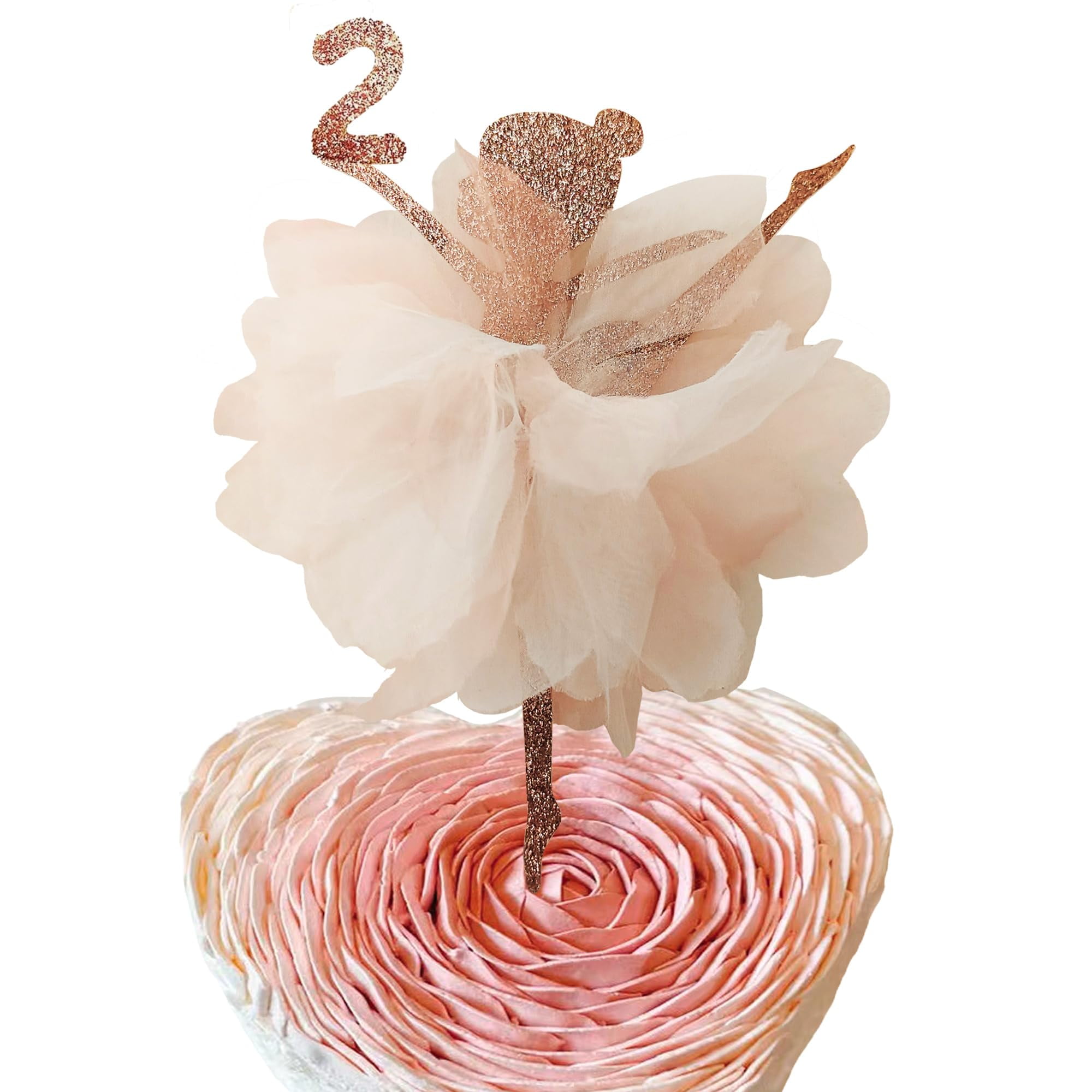 3D Tulle Ballerina 2nd IFF17 Princess Cake Topper - Fairy Soft Gauzy Tutu Ballet Theme Cake ...