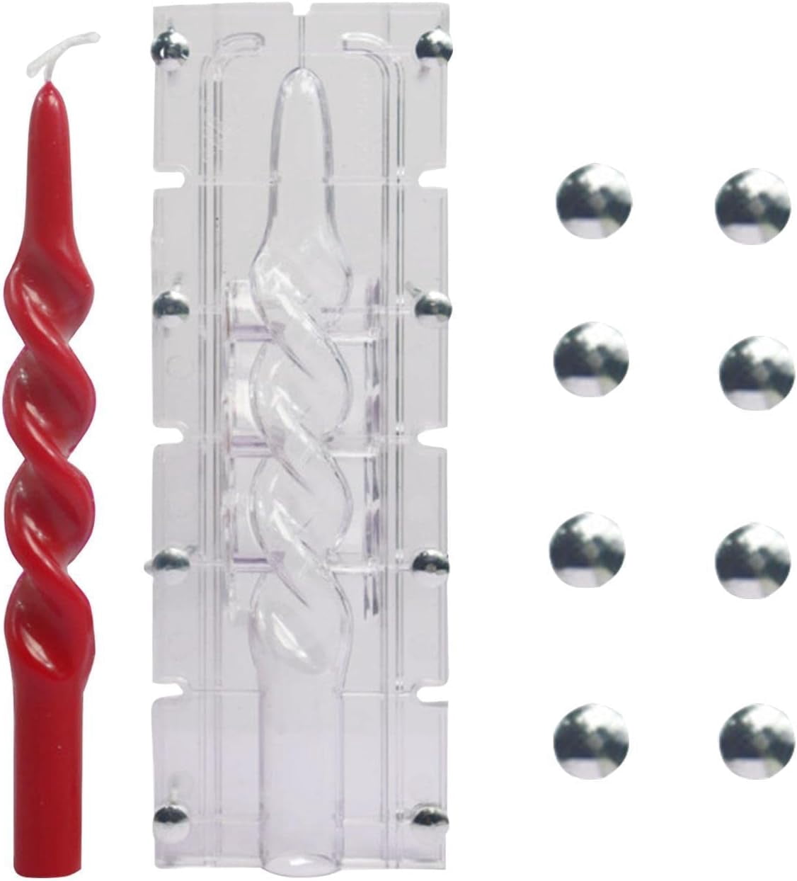 3D Twist Plasti-c Candle Mold, Creative Spiral Pillar Sculpture Casting ...