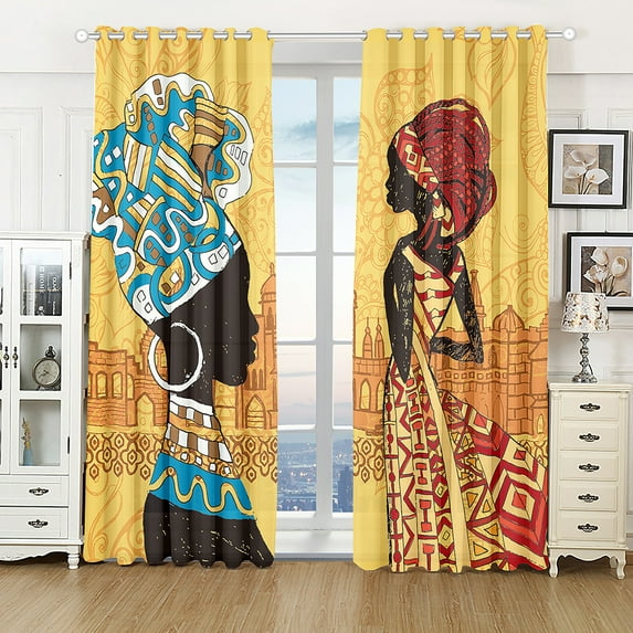 3D Two Africa Black African Art 2 Panel Free Shipping Boys Bedroom ...