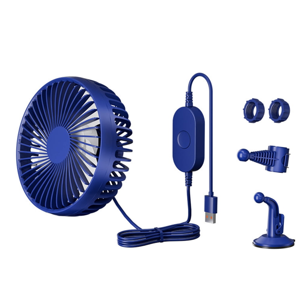 3D USB Powereds Fan 5V Desk Car Mount 3 Speed Quiet Cooling Headrest ...