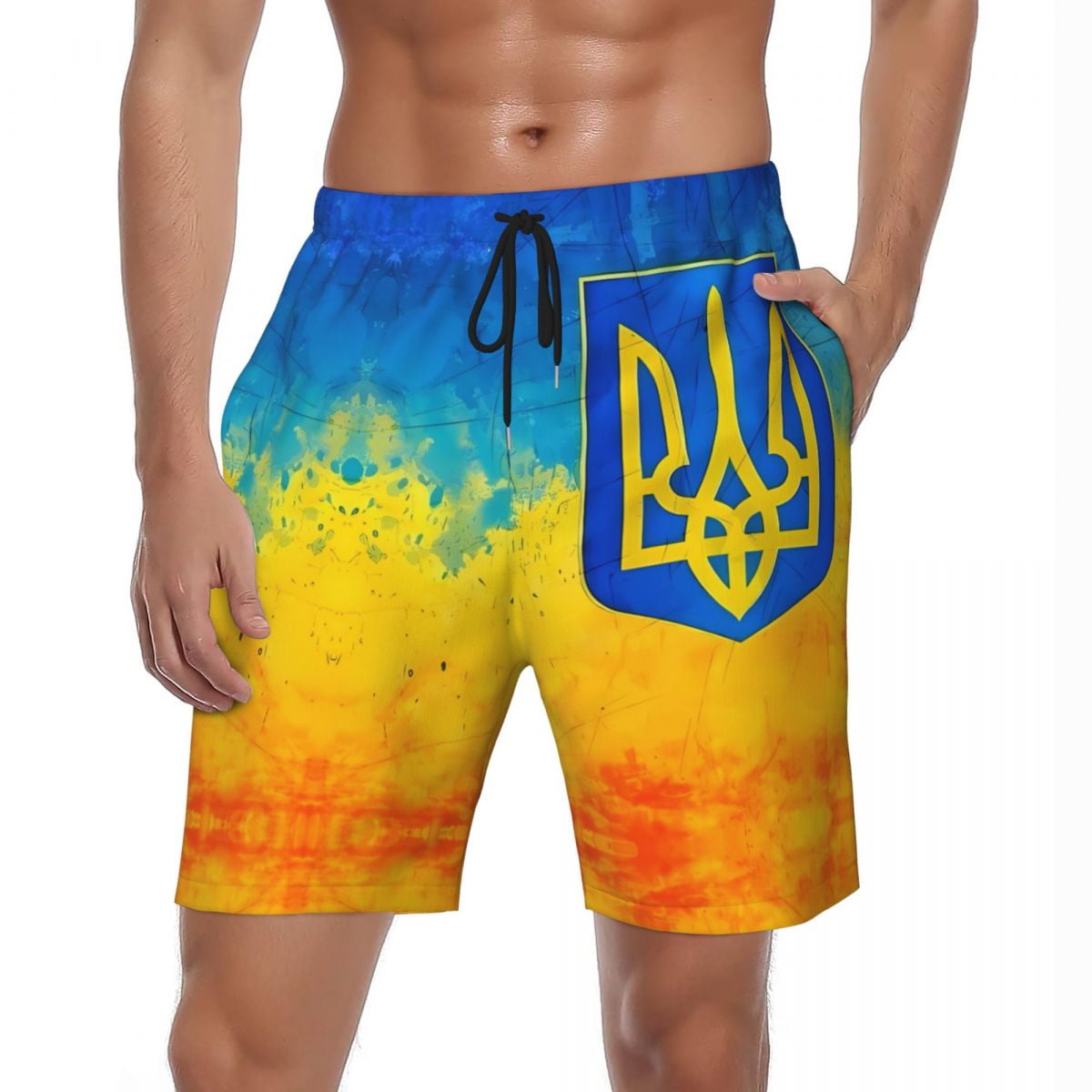 3D Ukraine Gym Shorts Summer Fashion Cool Sports Beach Shorts Male ...