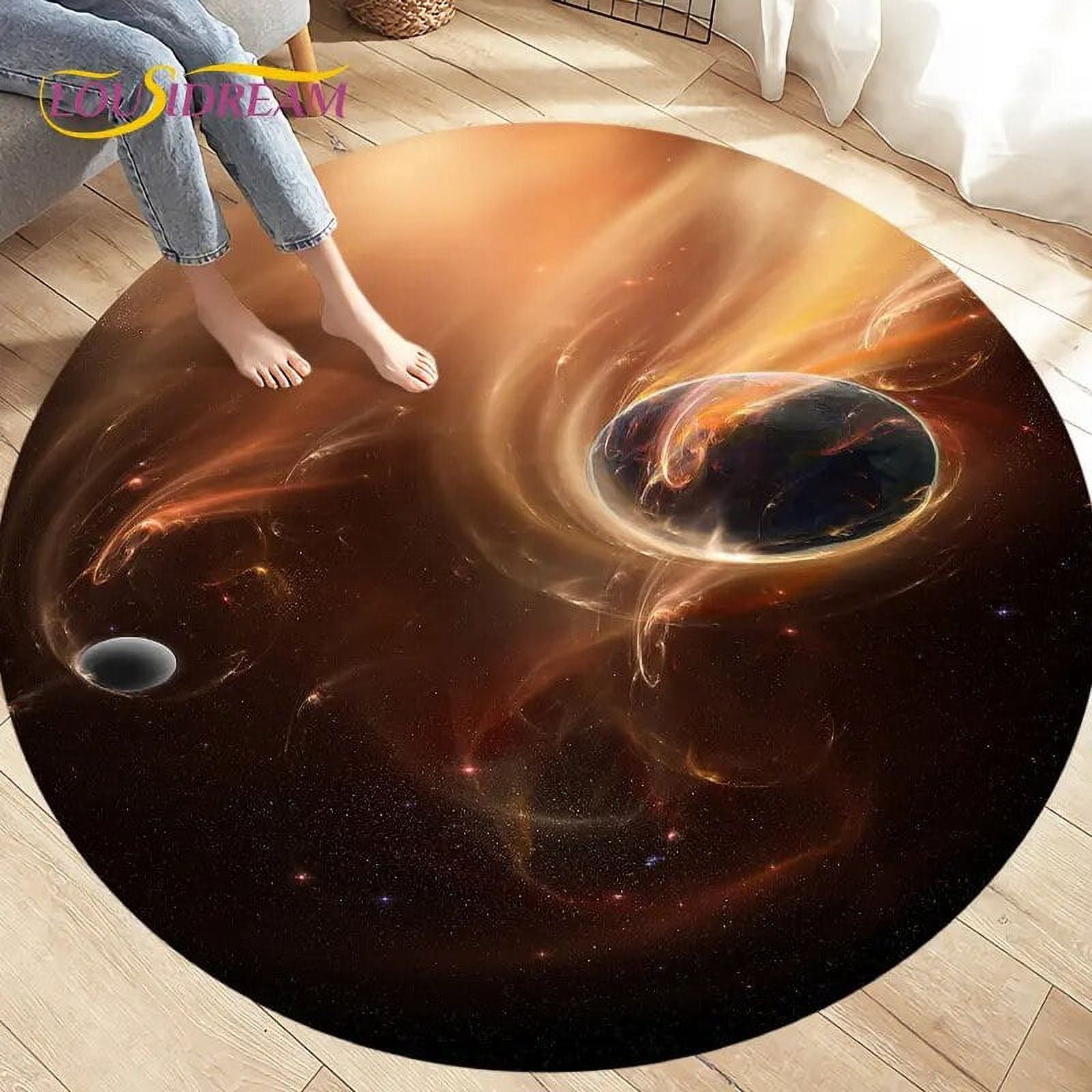 3D Universe Galaxy Space Stars Round Area Rug Circle Carpet Rug for ...