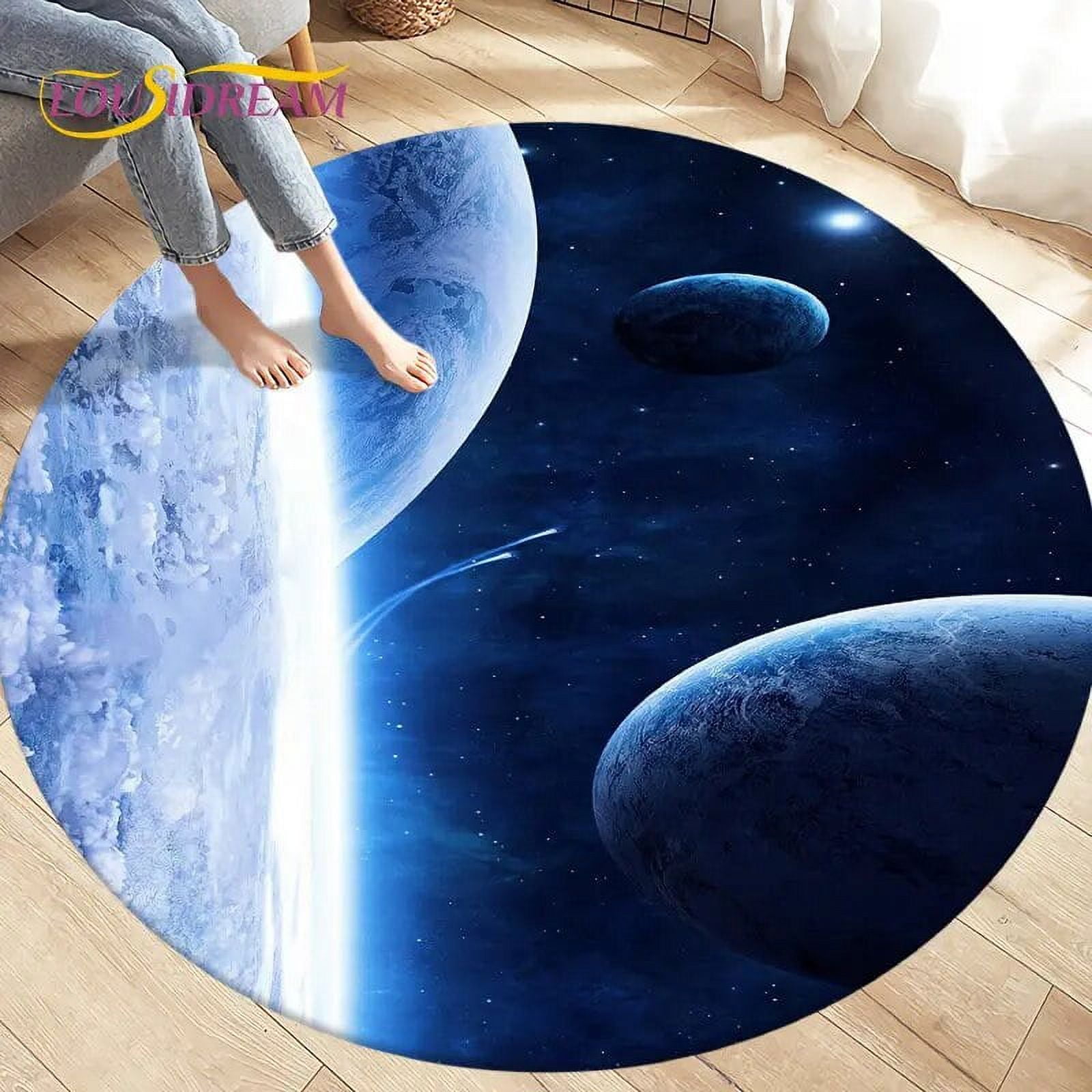 3D Universe Galaxy Space Stars Round Area Rug Circle Carpet Rug for ...